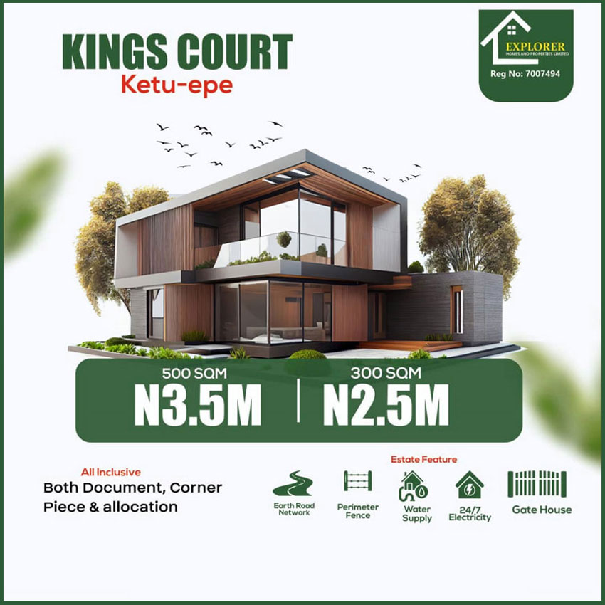Kings Court Estate, Ketu Epe Lagos, Nigeria - Explorer Homes and ...